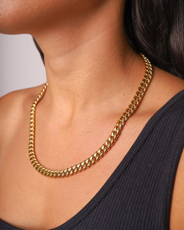 CLEAN CUBANA CHAIN. - 6MM 18K GOLD | Drippy Amsterdam